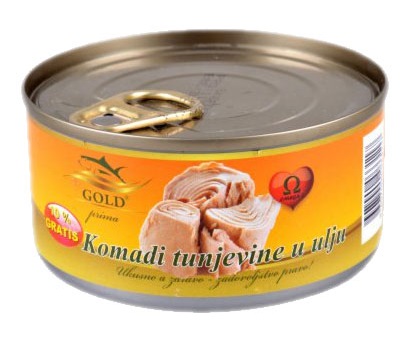 TUNJEVINA KOMADI U ULJU GOLD 170G