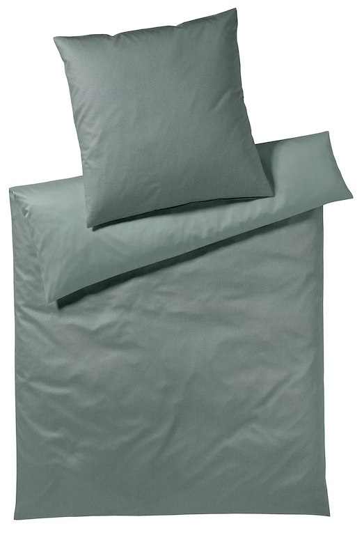 Joop! POSTELJINA SA DVA LICA Herringbone 200/200 cm makosaten smaragdno zelena