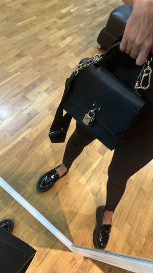 Steve Madden Crna kožna torba