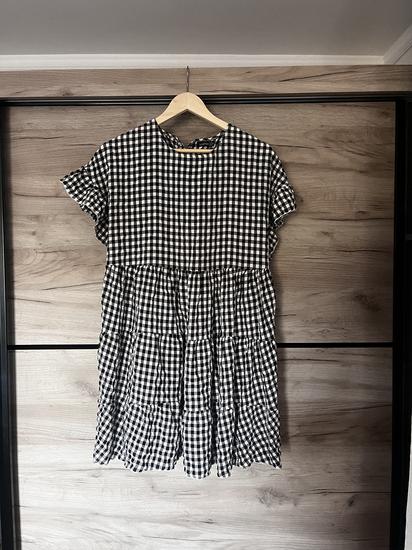 Karirana haljina Boohoo M/L