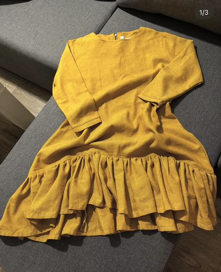 Mie dress haljina oker zuta