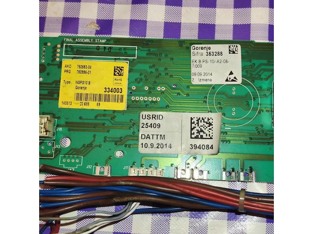Programator-elektronika Gorenje ves masine senso care