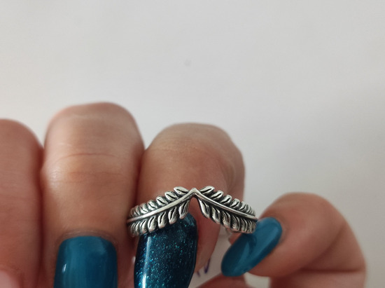 Nov Pandora prsten klasje psenice 19mm 925