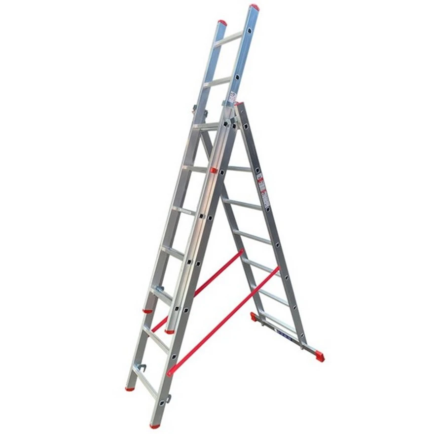 Trodelne merdevine 3×7 – 4m – Keno