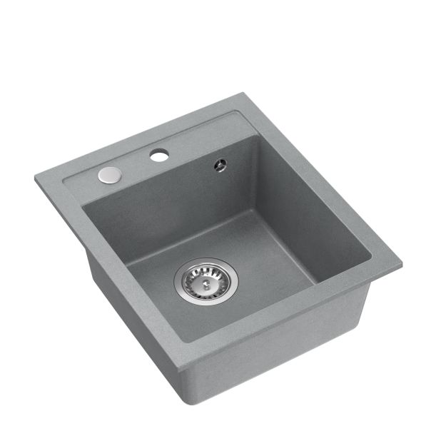 QUADRON Ugradna sudopera Johnny 100 GraniteQ HCQJ4350SZK, srebrna