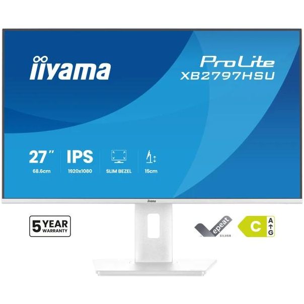 IIYAMA Monitor 27" XB2797HSU-W1 IPS 1920x1080/120Hz/1ms/HDMI/DP/USB/pivot/zvucni