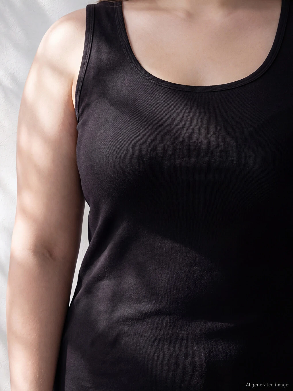 LCWAIKIKI Curve Plus Size U Izrez Ženska Majica Na Bretele