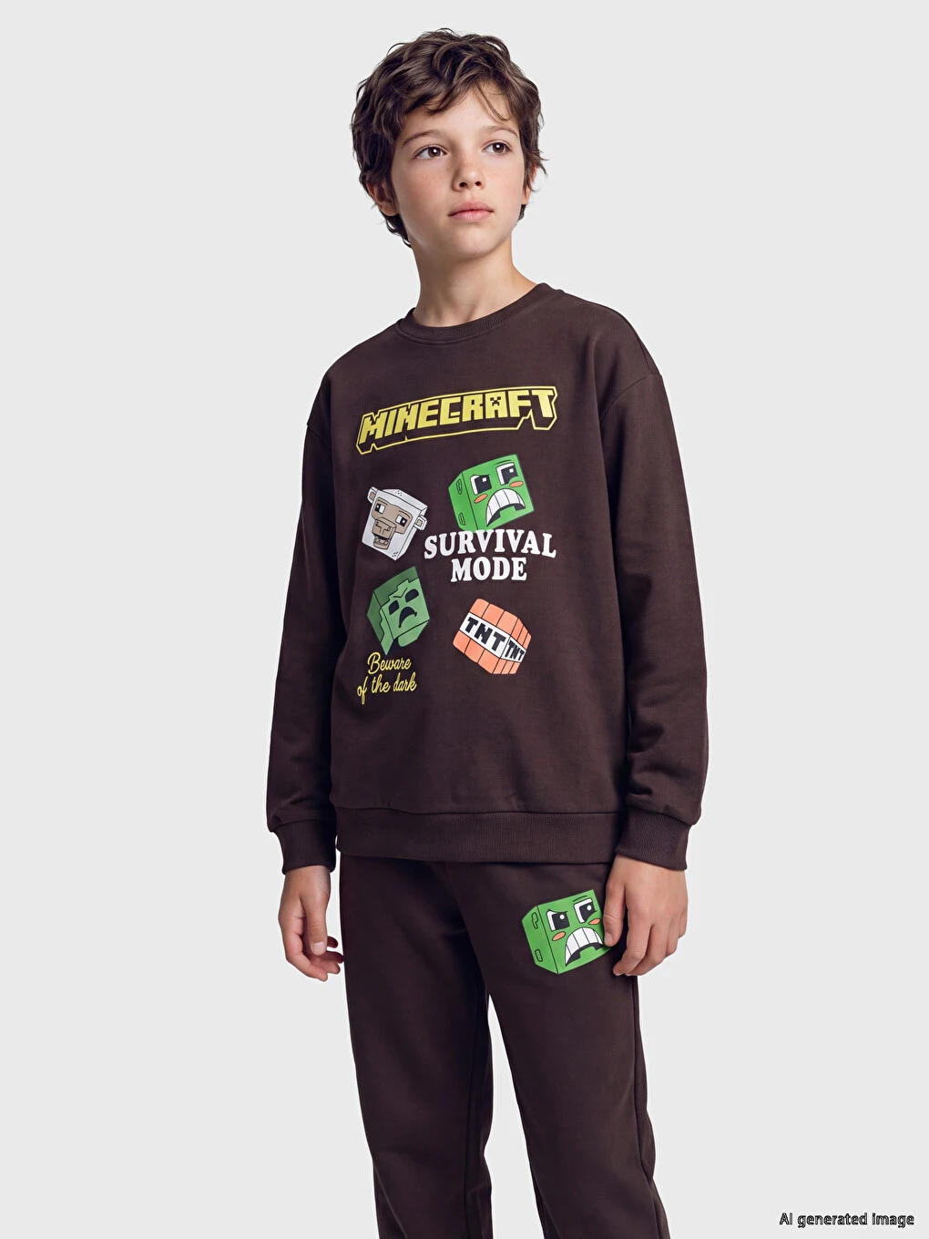 LCW Kids Minecraft Štampani Dečiji Pidžama Komplet