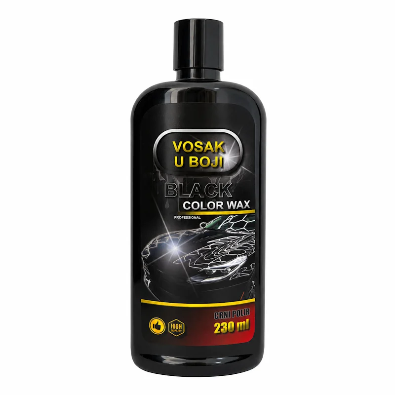 Polir u boji sa voskom Crni 230ml – 71054