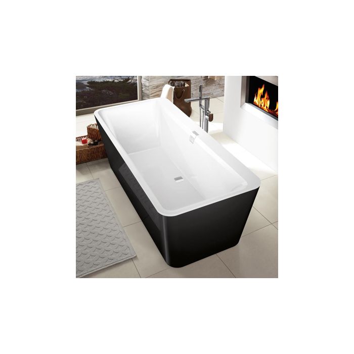 KADA 1800x800mm SQUARO EDGE SLOBODNOSTOJEĆA CRNA OBLOGA