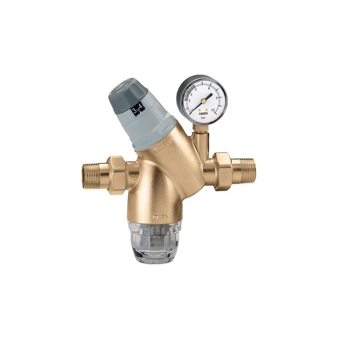 REGULATOR PRITISKA 1/0 CALEFFI SA MANOMETROM I FILTEROM