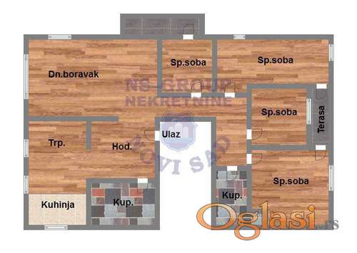 Na odličnoj lokaciji u blizini Novosadskog puta, 102m2