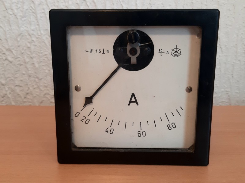 Ampermetar do 80A naizmenicne ugradni