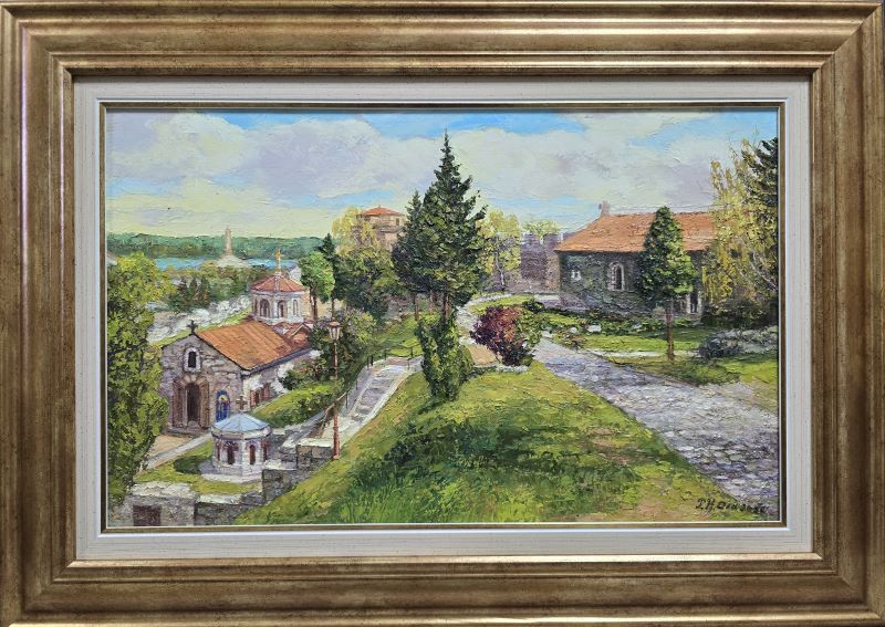 Kalemegdan, Olja Nikonova, ulje na platnu, sa 51×71 cm, bez 35×55 cm, uramljena, sertifikat, 46020 dinara
