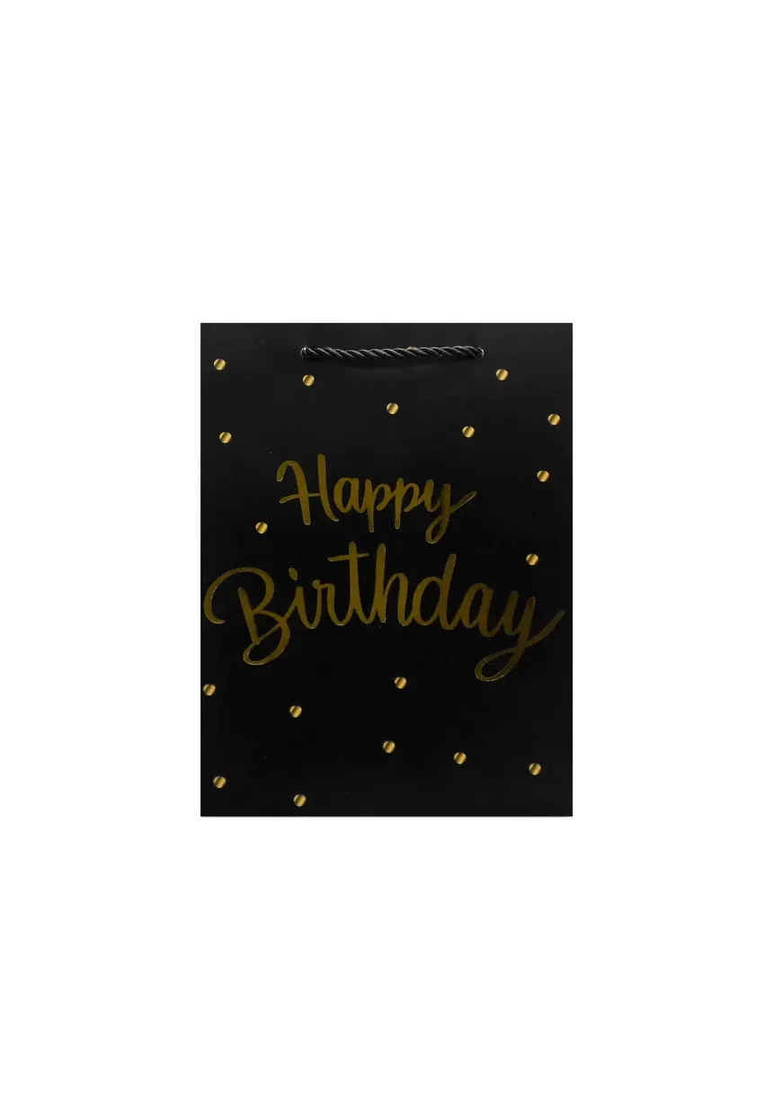 KESA UKRASNA M 18x23x10 OP1702 HAPPY BIRTHDAY ZLATO WY