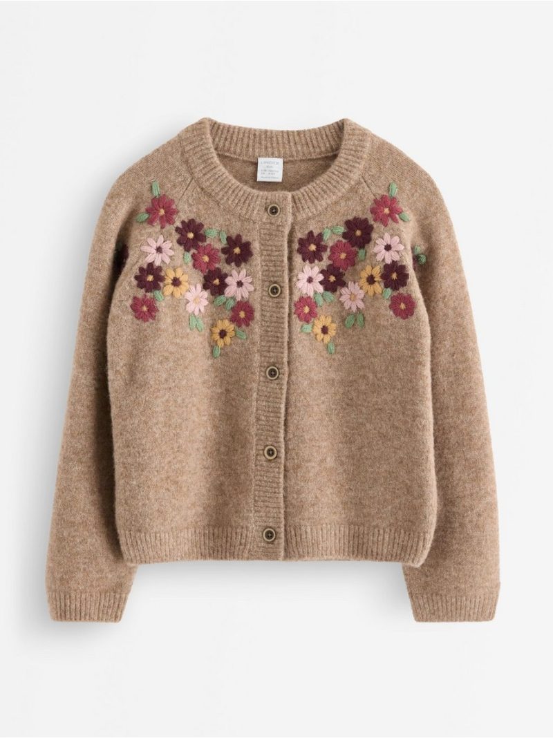 Džemper – Knitted cardigan with embroidery