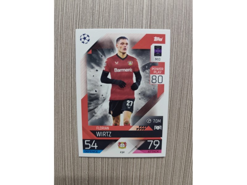 Kartica Match attax 22-23 -Florian WIRTZ-232-BAYER