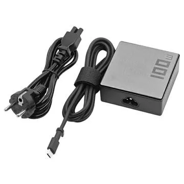 USB-C LAPTOP CHARGER FOR ASUS ROG FLOW X13/Z13 - 100W, 20V 5A, EU PLUG - BLACK