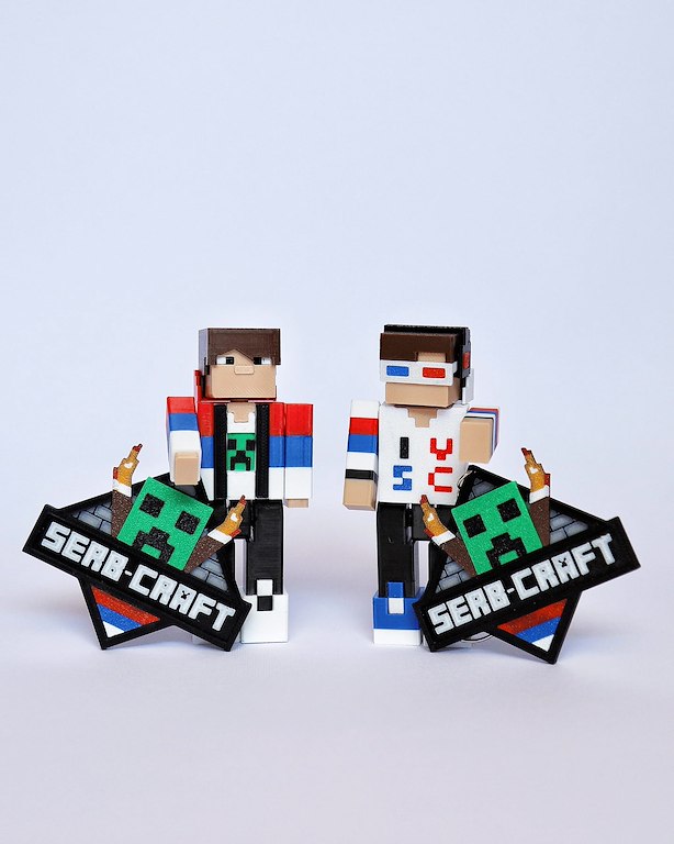 SERB-CRAFT MINECRAFT PRIVEZAK ZA KLJUČEVE