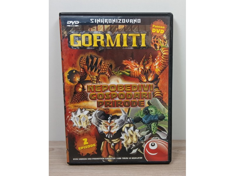Gormiti Nepobedivi Gospodari Prirode Crtani Film DVD