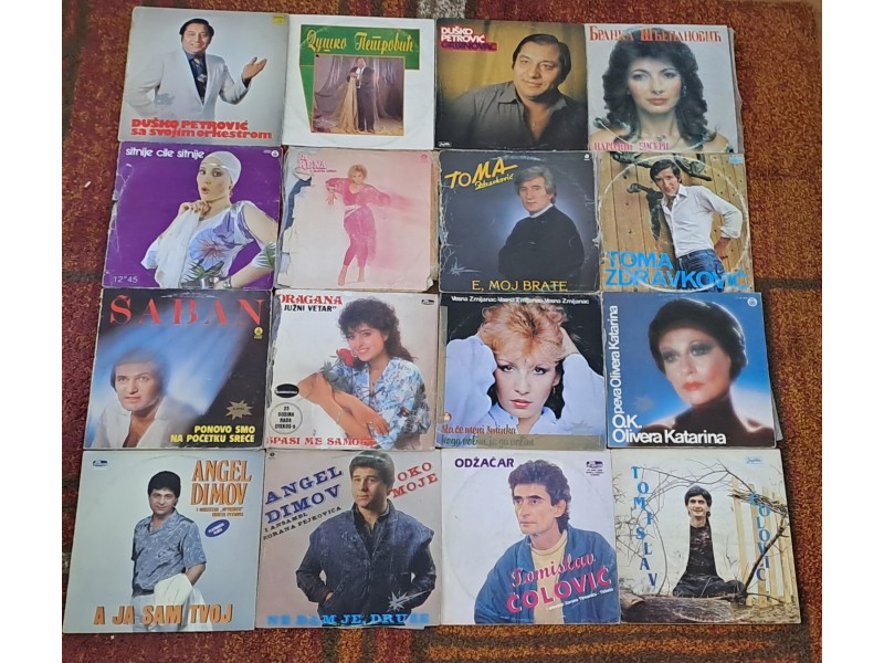 LOT od 50 LP ploča Folk muzike