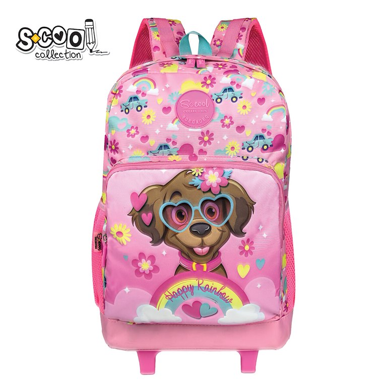 SCOOL ranac sa točkićima Happy Rainbow SC3445