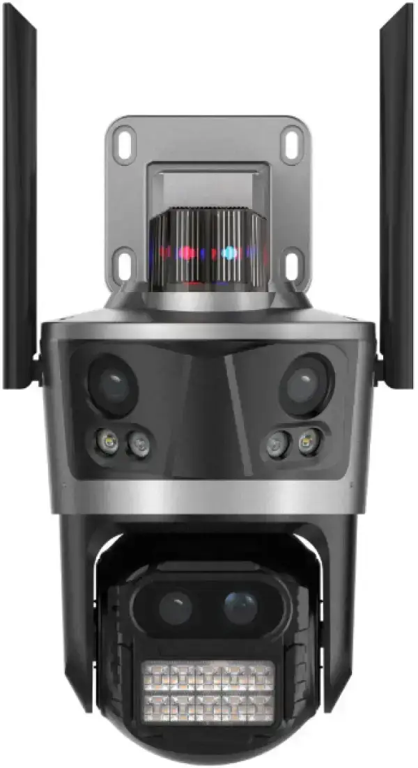 CAM-IP9MP-EP12 Rezolucija: 9 MP (3 MP + 3 MP + 3 MP) Objektivi: 3 × 3,6 mm