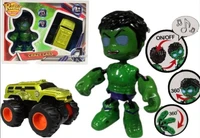 Hulk metalni super heroj sa vozilom
