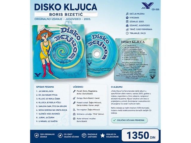 cd BORIS BIZETIĆ – DISKO KLJUCA