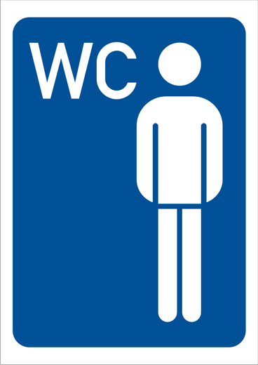 NALEPNICA A7 WC MUŠKI 1005