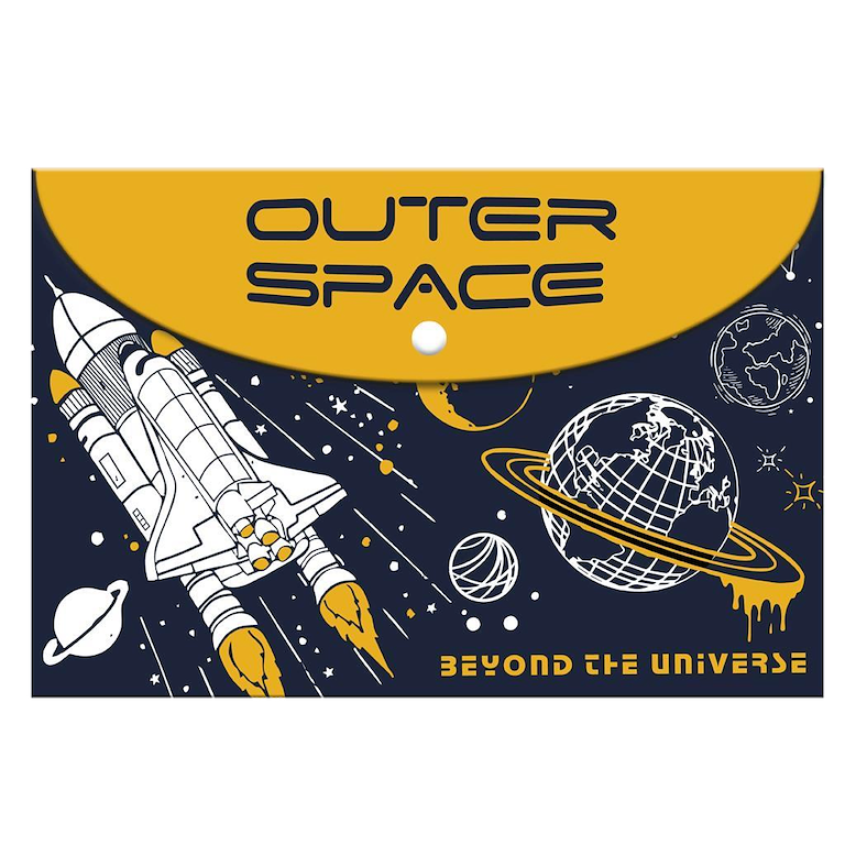 FASCIKLA A4 DUGME 585036 OUTER SPACE