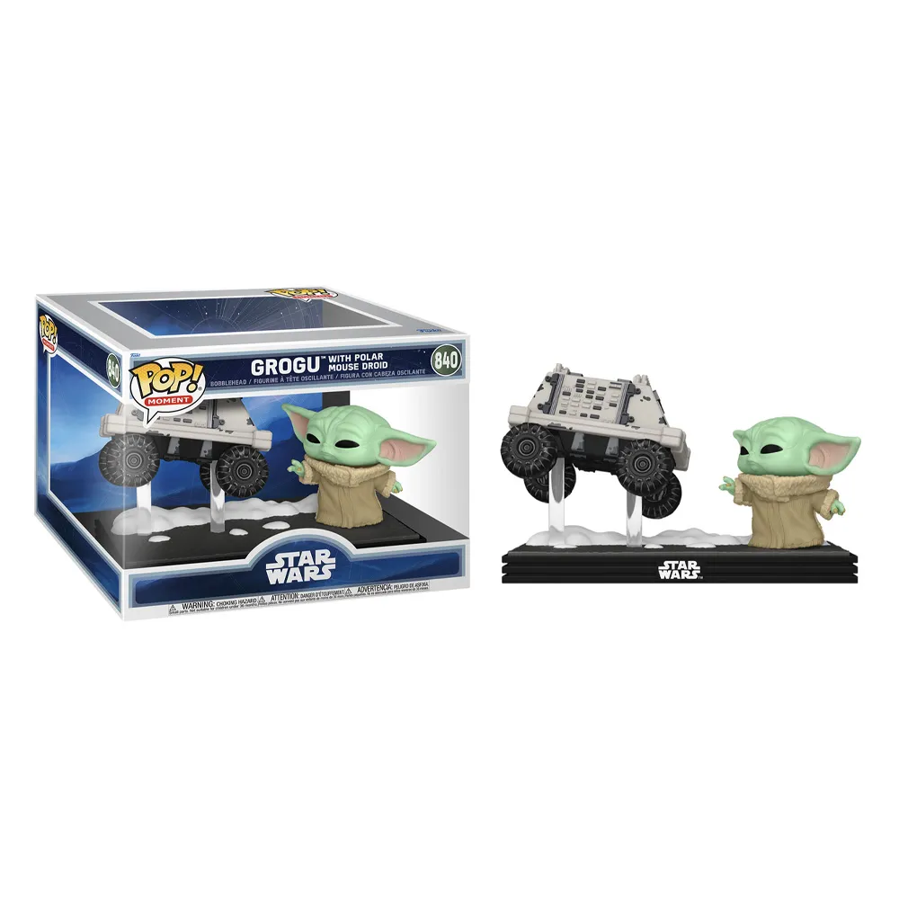 Funko POP! Moments: Mandalorian & Grogu S2 - Grogu w/Polar Mouse Droid