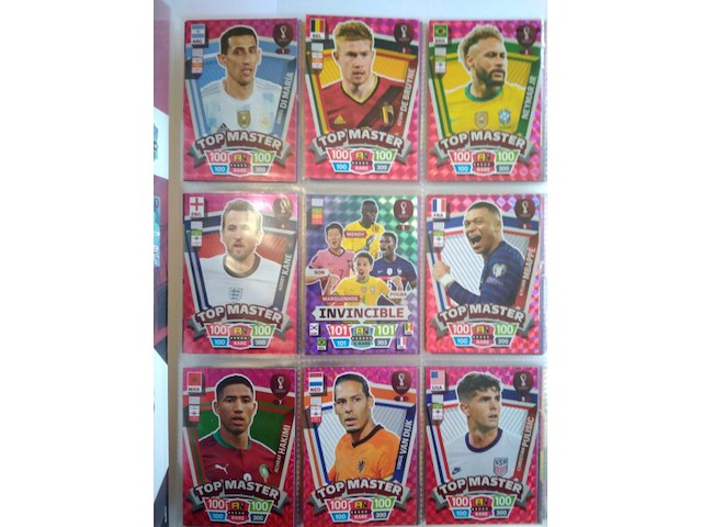 Adrenalyn XL Qatar 2022 - Kompletan set kartica