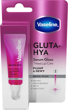 Vaseline
GLUTA-HYA PLUM&DEWY serum-sjaj za usne - Royal Plum, 10 ml