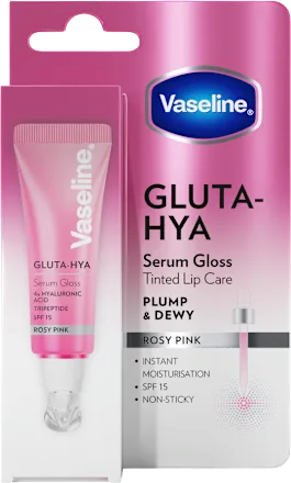 VaselineGLUTA-HYA PLUM&DEWY serum-sjaj za usne - Rosy Pink, 10 ml