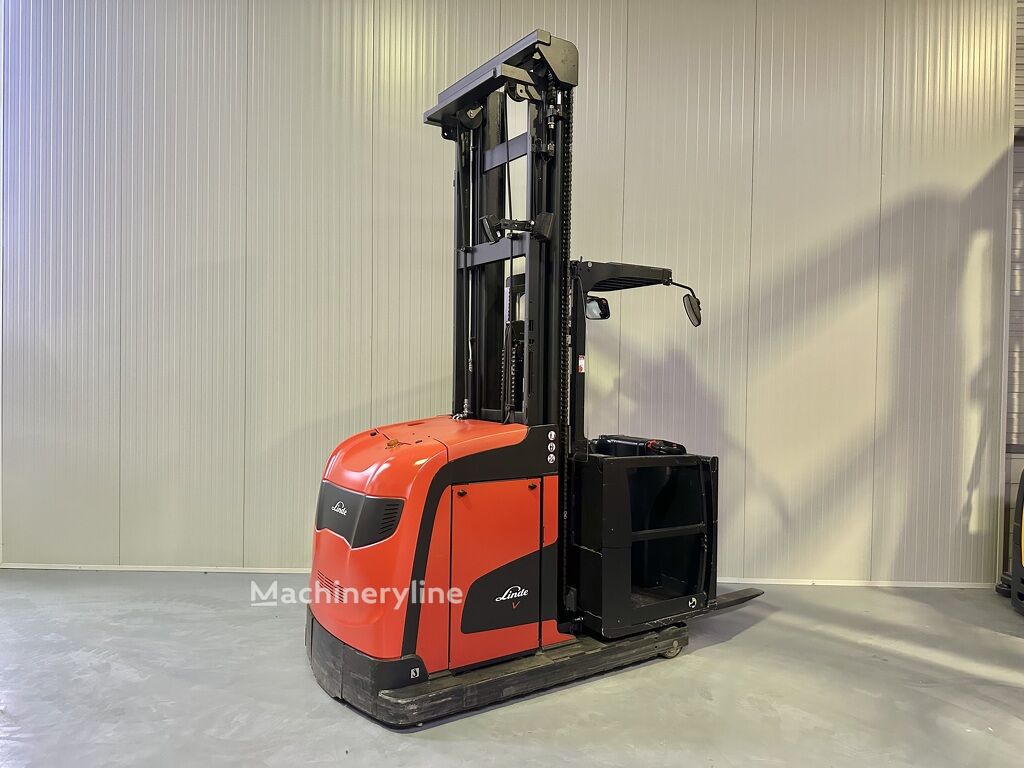 Linde V ( 5213 ) - Wire Guidance !! DOUBLE steering !! Triplex FFL viljuškar za komisioniranje