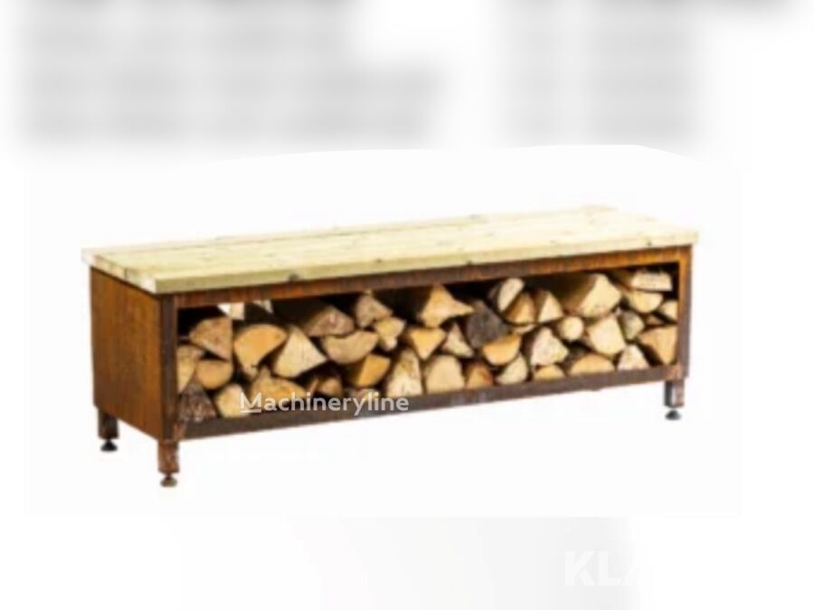 Prodaje se Sittbänk med vedförvaring regal sa policama na aukciji
