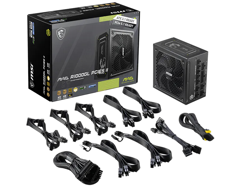MSI MAG A1000GL PCIE5 II 1000W napajanje 7Y