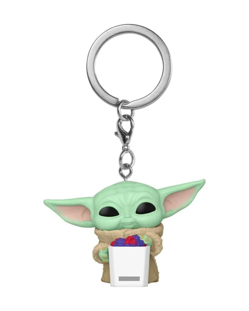 Privezak Pocket POP! - Star Wars Holiday - Grogu With Snack