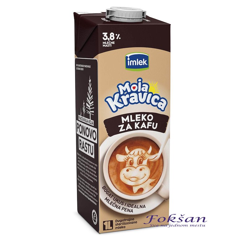 Mleko za kafu 3.8%mm Moja Kravica 1L