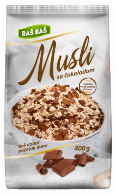 MUSLI SA ČOKOLADOM BAŠ BAŠ 400G