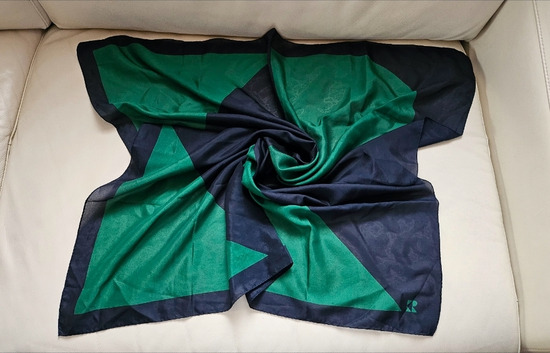 RezVintage geometrik svilena marama