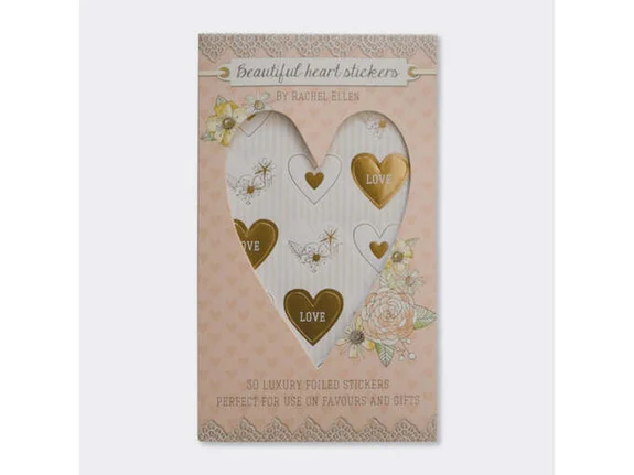 Rachel Ellen Nalepnice Wedding Heart Stickers
