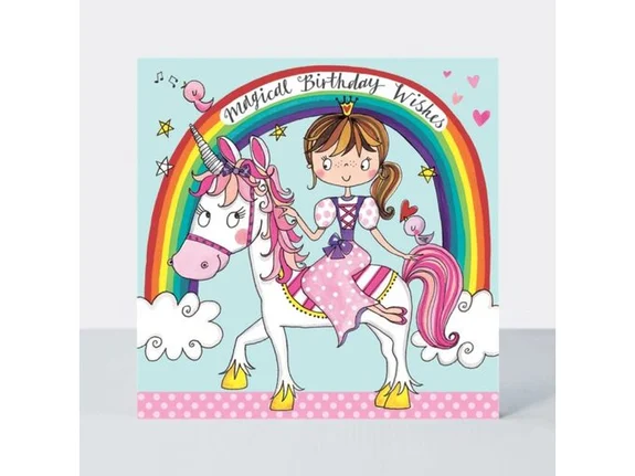 Rachel Ellen Čestitka puzzla Princess and unicorn