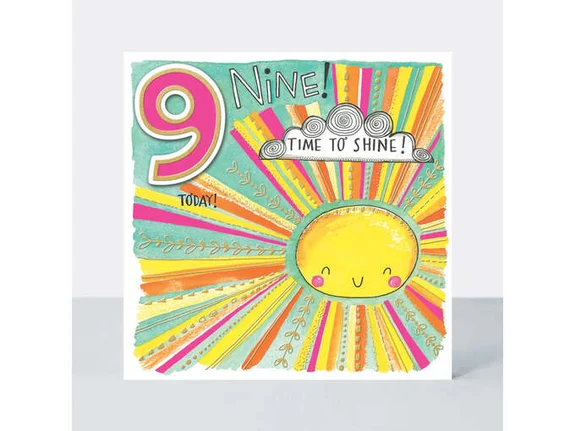 Rachel Ellen Čestitka Happy Birthday 9 Today Time to shine
