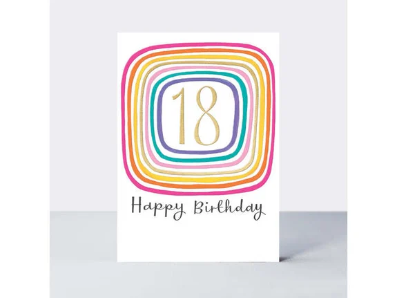 Rachel Ellen Čestitka 18th Birthday colors