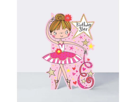 Rachel Ellen Čestitka Birthday Star Ballerina