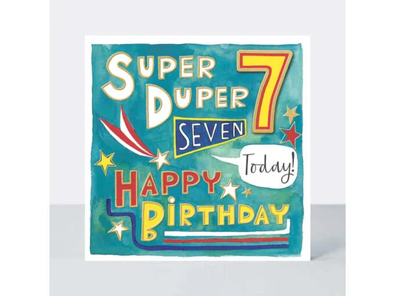 Rachel Ellen Čestitka Happy Birthday Super Duper 7 Today