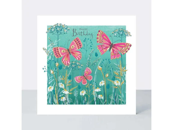 Rachel Ellen Čestitka Happy Birthday Butterflies