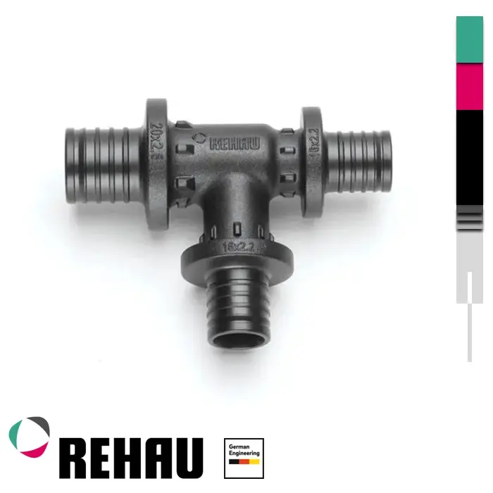 T-komad crni PX RAUTITAN REHAU